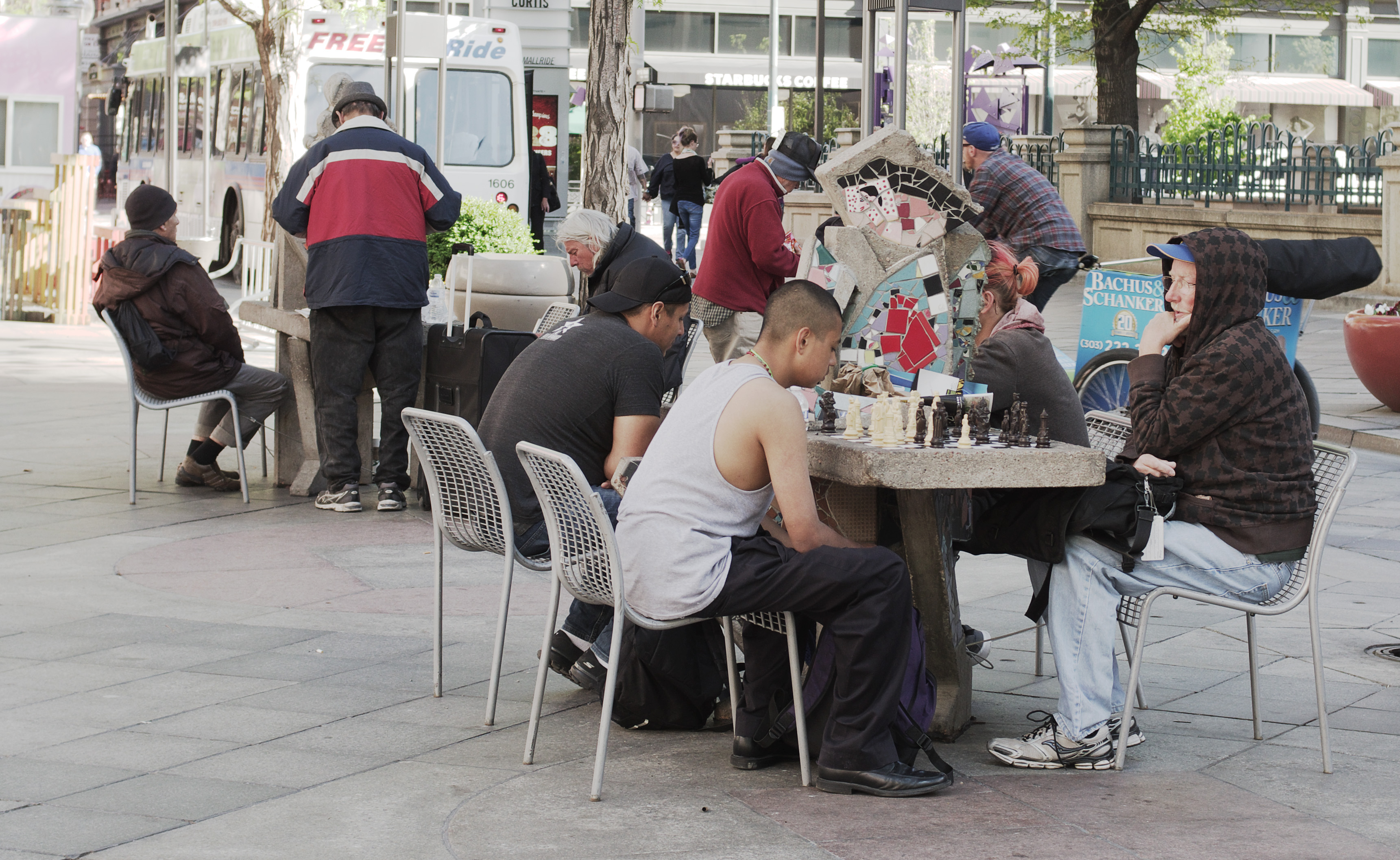 Marijuana and Chess in Denver | Candid Street Photo