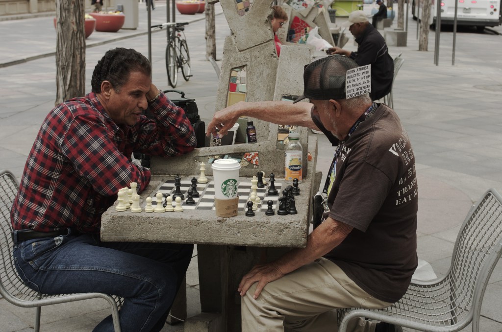 Marijuana and Chess in Denver | Candid Street Photo